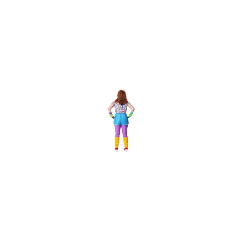 Disfraz de mujer Work It Out de los años 80 talla extra